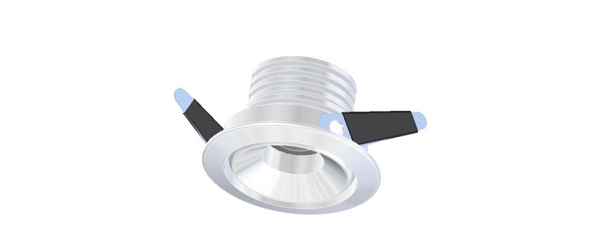 CEILING RECESSED DIRECTIONAL EYELID MICRO LED 3W 4000K 25 D WHITE ...