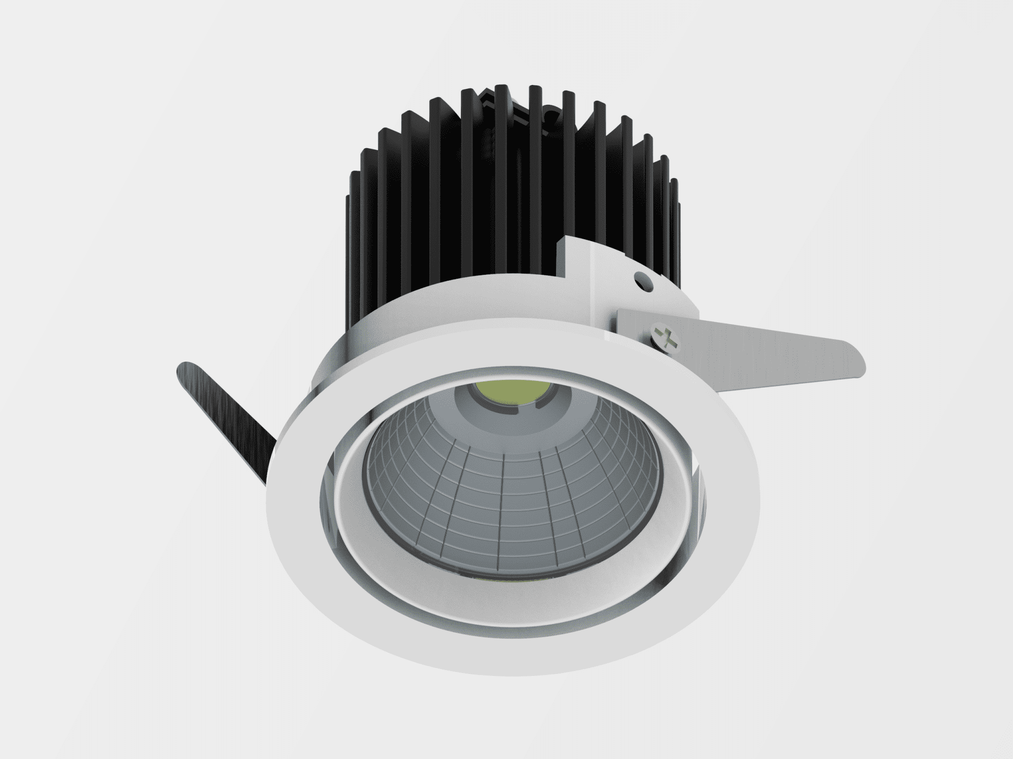 CEILING RECESSED DIRECTIONAL EYELID MICRO LED 3W 4000K 10 D WHITE ...