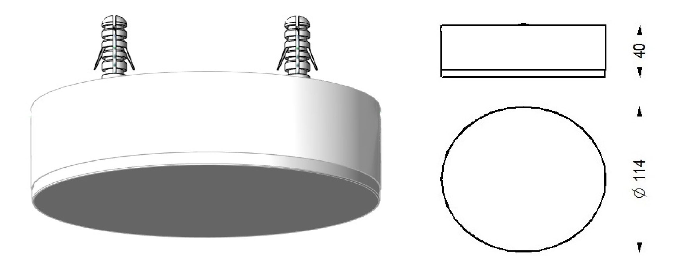 CEILING MOUNT GLO MICRO 110 LED 10W 3000K WHITE IP 34 – ReizIndia